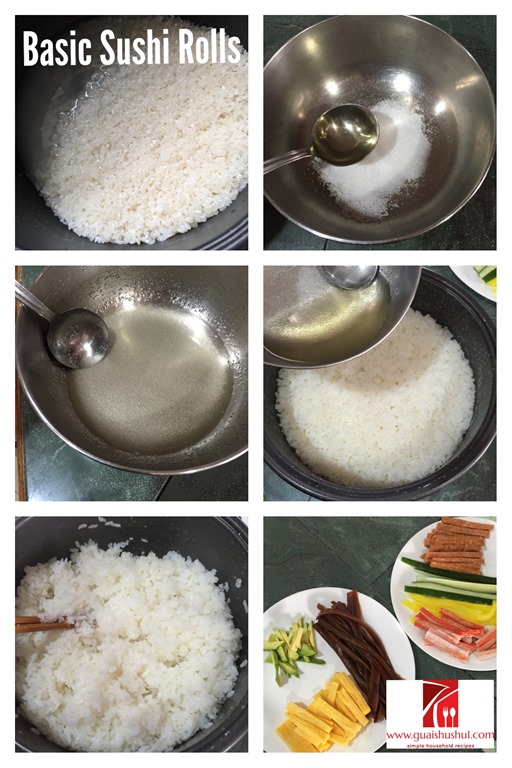 Basic Sushi Rolls 細巻き - Guai Shu Shu